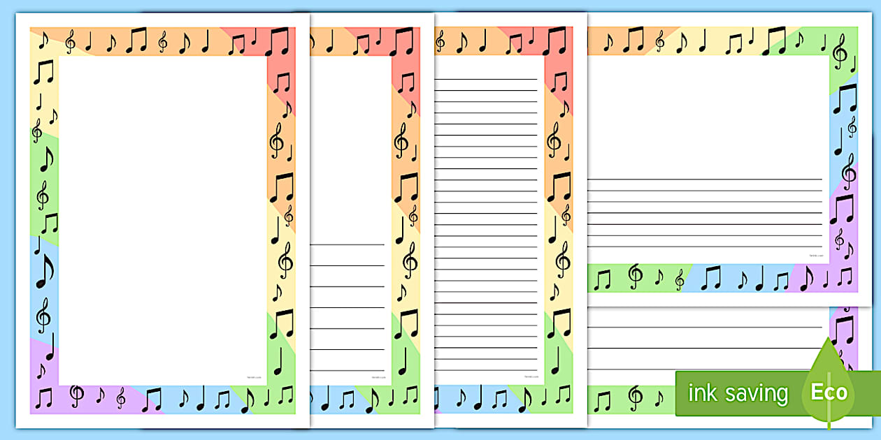 Music Page Borders (Teacher-Made) - Twinkl