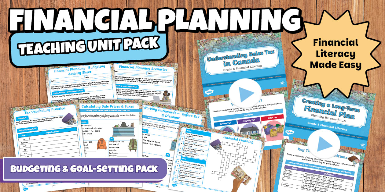 Financial Planning Teaching Unit Pack