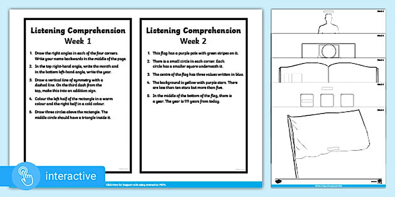 Interactive PDF: CFE Second Level Listening Comprehension Activity