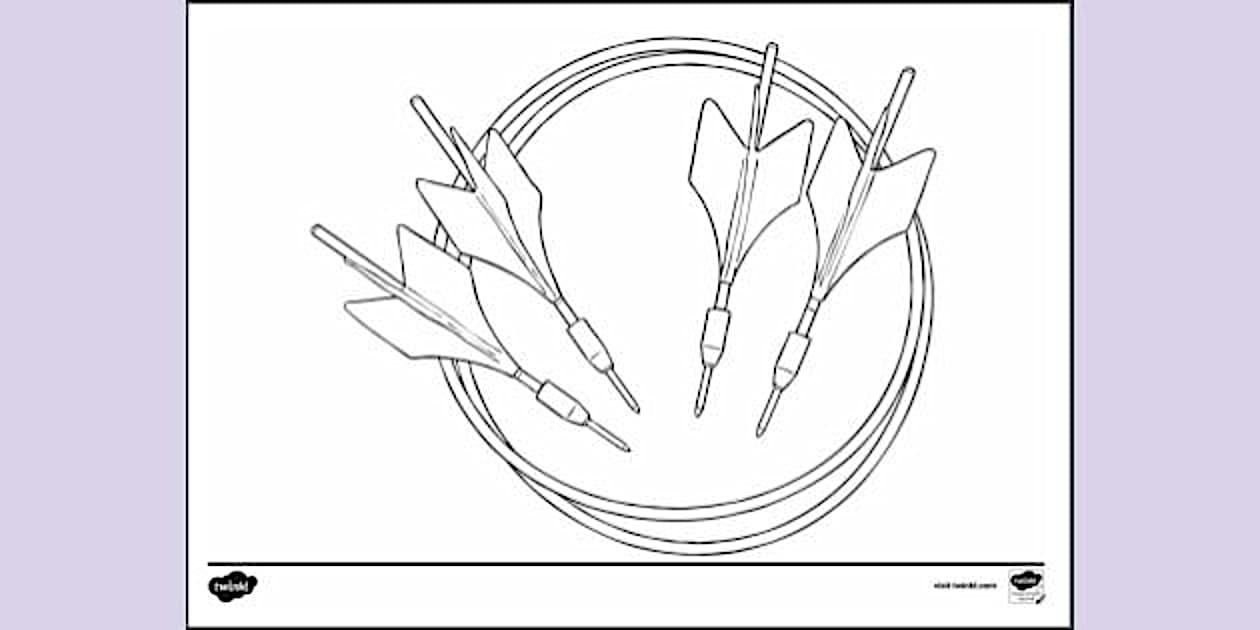 Lawn Darts Colouring Sheet | Colouring Sheets (Teacher-Made)