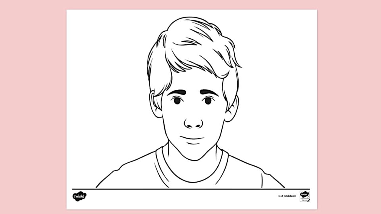 Teenage Boy Colouring | Colouring Sheets (teacher made)