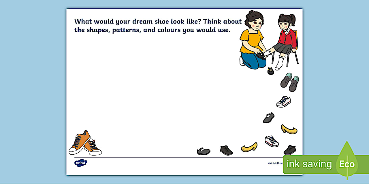 A Creative Shoe Drawing Prompt Activity | Twinkl | KS1 | Art