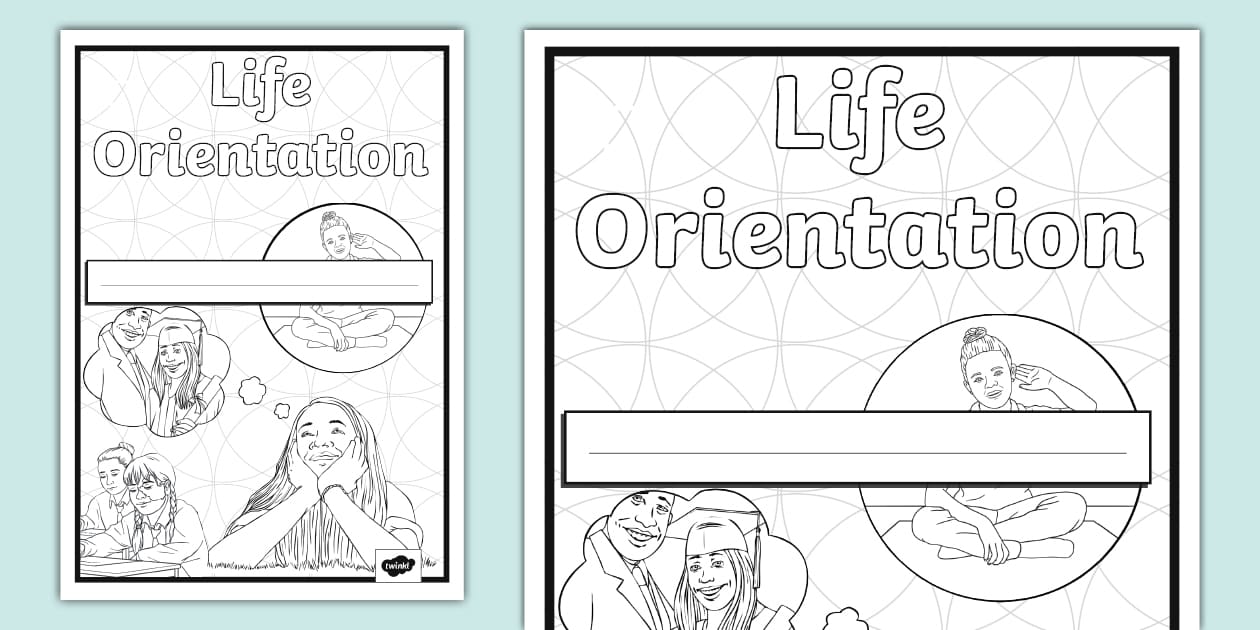 Life Orientation Book Cover - Twinkl Colouring - Twinkl