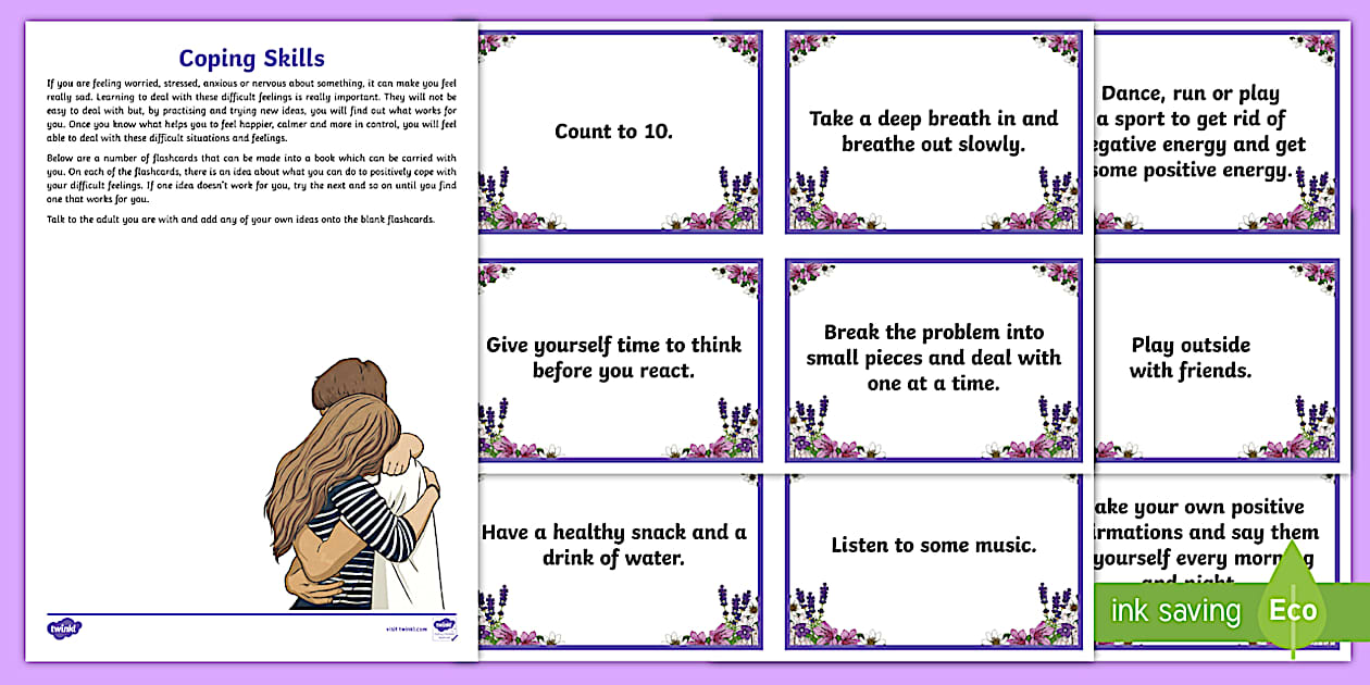Coping Skills Flashcards for Children | Twinkl Wellbeing