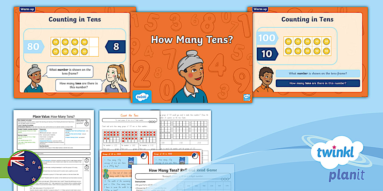 Level 2 Place Value: Groups of 10 to 1000 Lesson 2 - Twinkl