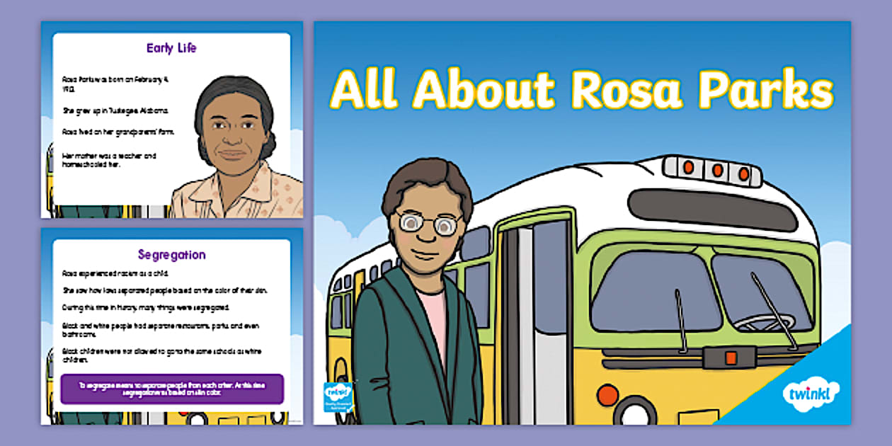 All About Rosa Parks Powerpoint and Quiz | Twinkl USA