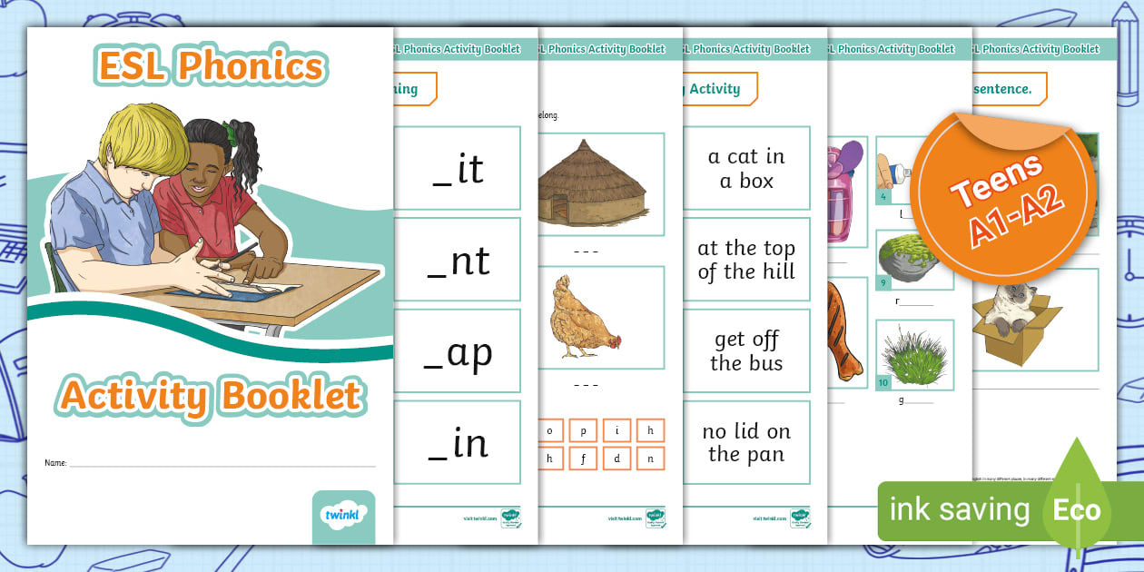 ESL Phonics Activities Booklet (teacher made) - Twinkl