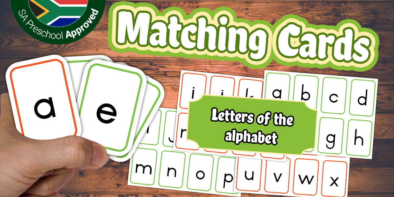 Preschool: Letter Matching Cards