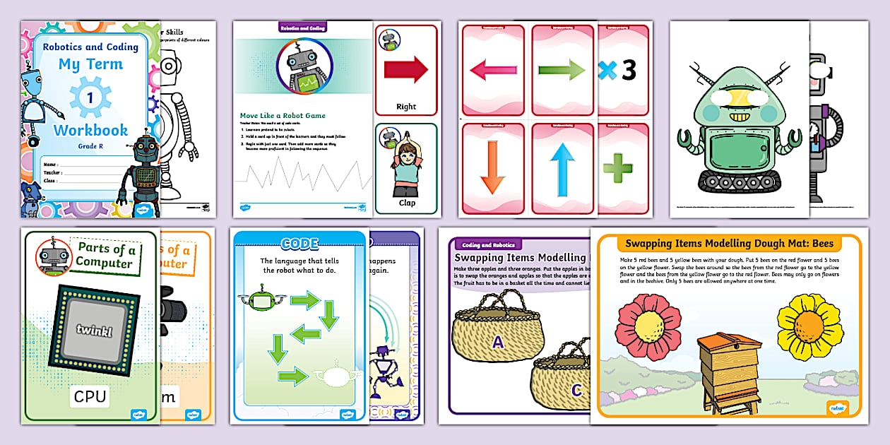 Robotics and Coding Grade R First Term Pack - Twinkl