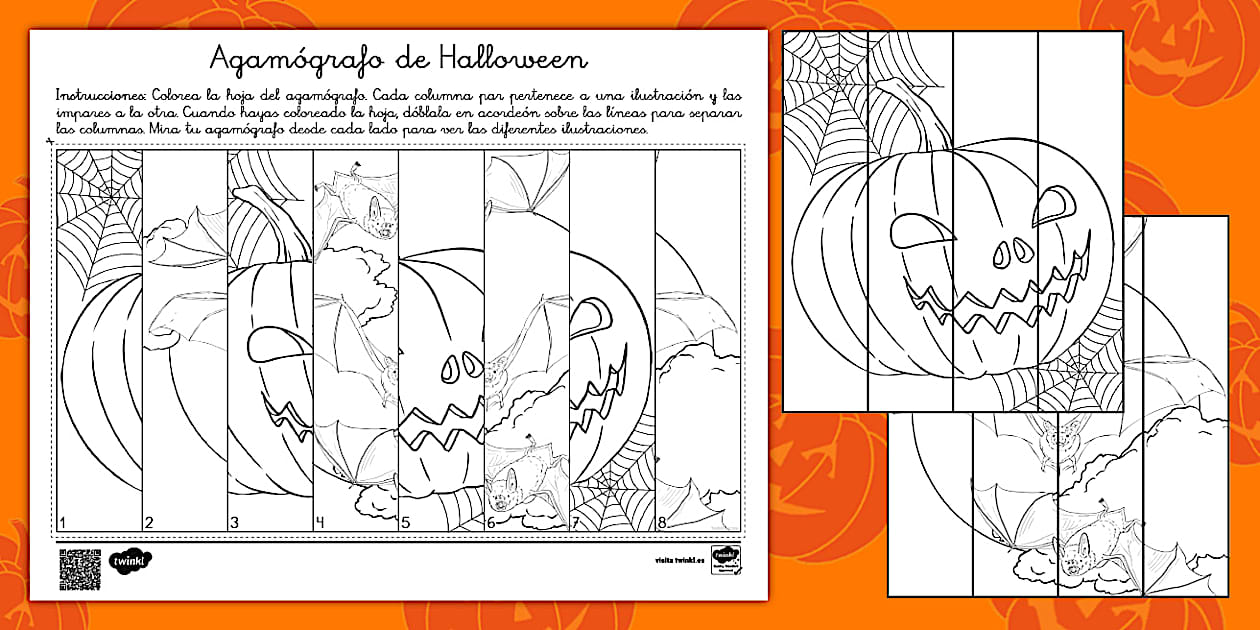 Agamógrafo: Halloween (Hecho por educadores) - Twinkl