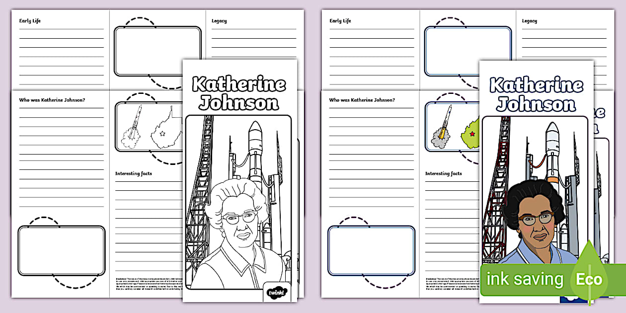 Katherine Johnson Leaflet Template