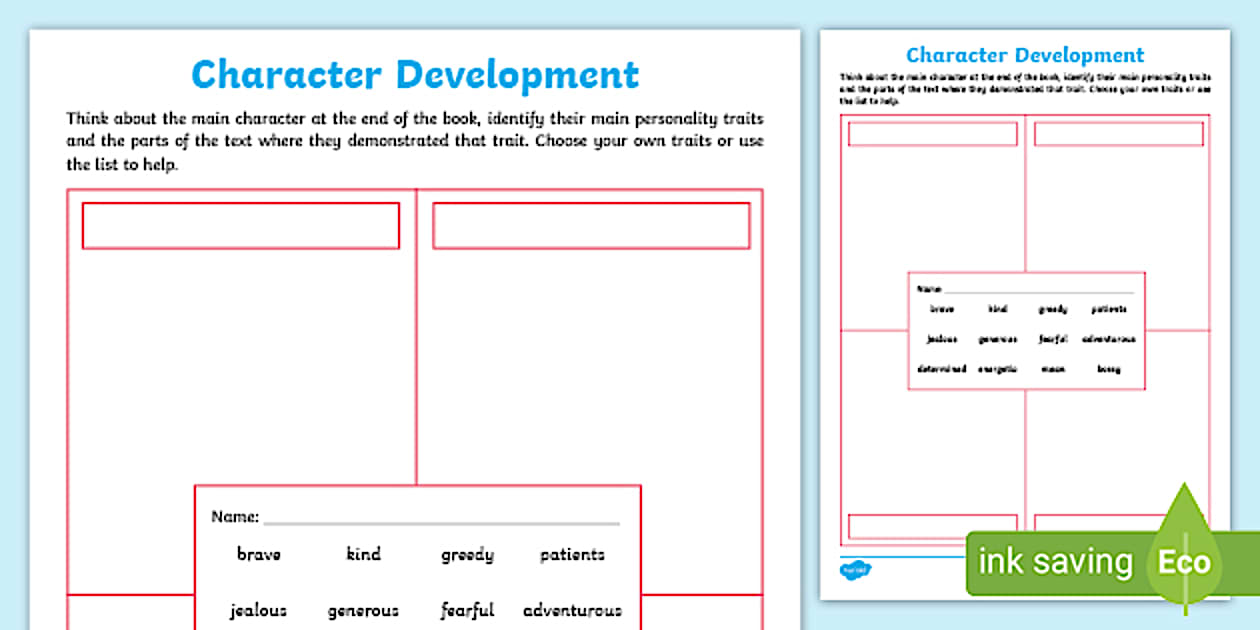 Character Development Task - Character Change Short Story