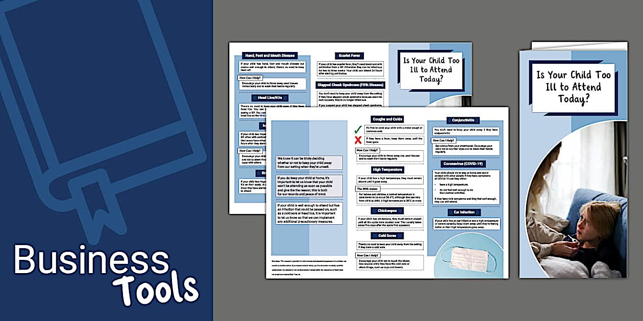 Is Your Child Too Ill to Attend Today? Information Leaflet