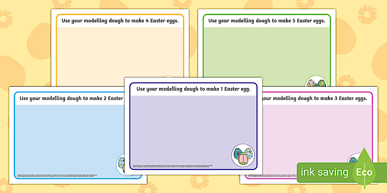 Basic Counting Eggs Modelling Dough Mats | Twinkl - Twinkl
