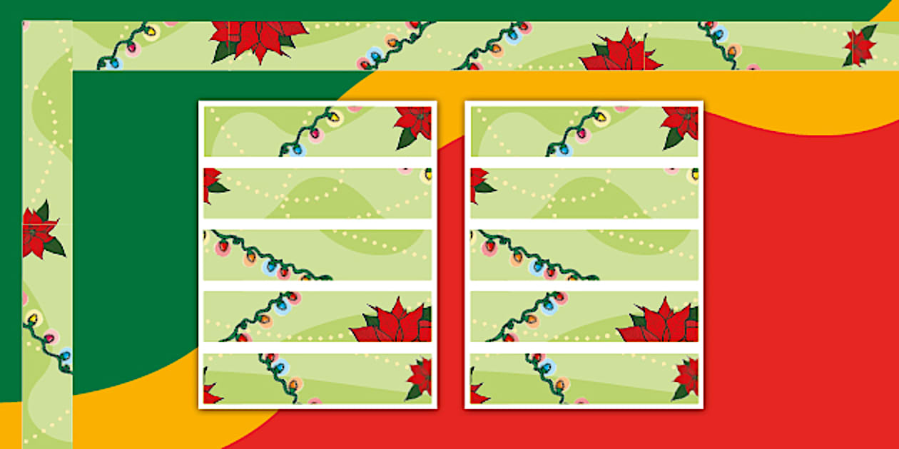 Feliz Navidad Bulletin Board Borders (teacher made) - Twinkl