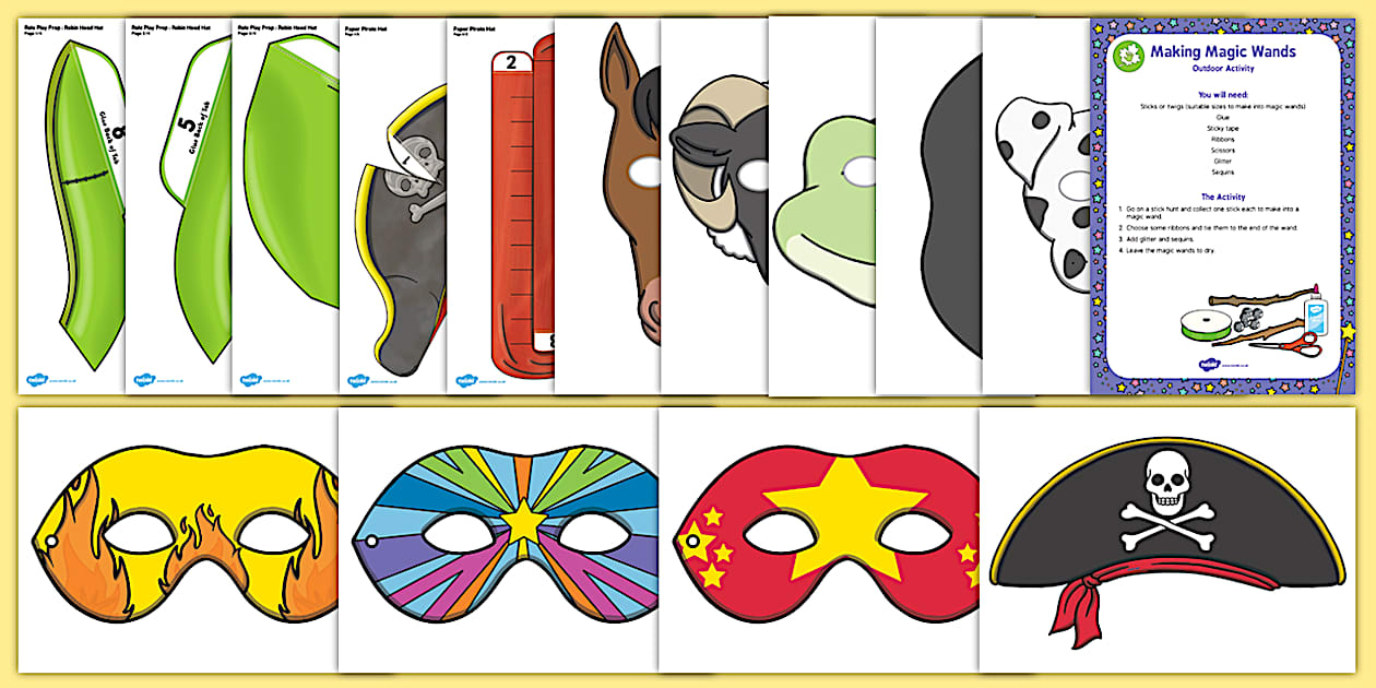 Fantasy Role Play Masks EYFS | Superheroes | Animals