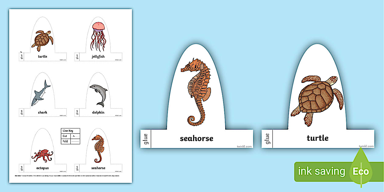 Sea Animal Finger Puppets (teacher made) - Twinkl