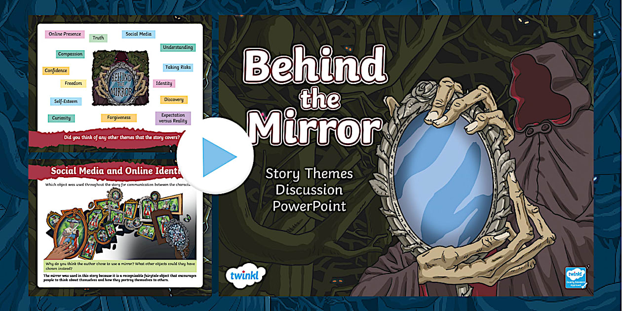 'Behind the Mirror' Story Themes Discussion PowerPoint UKS2