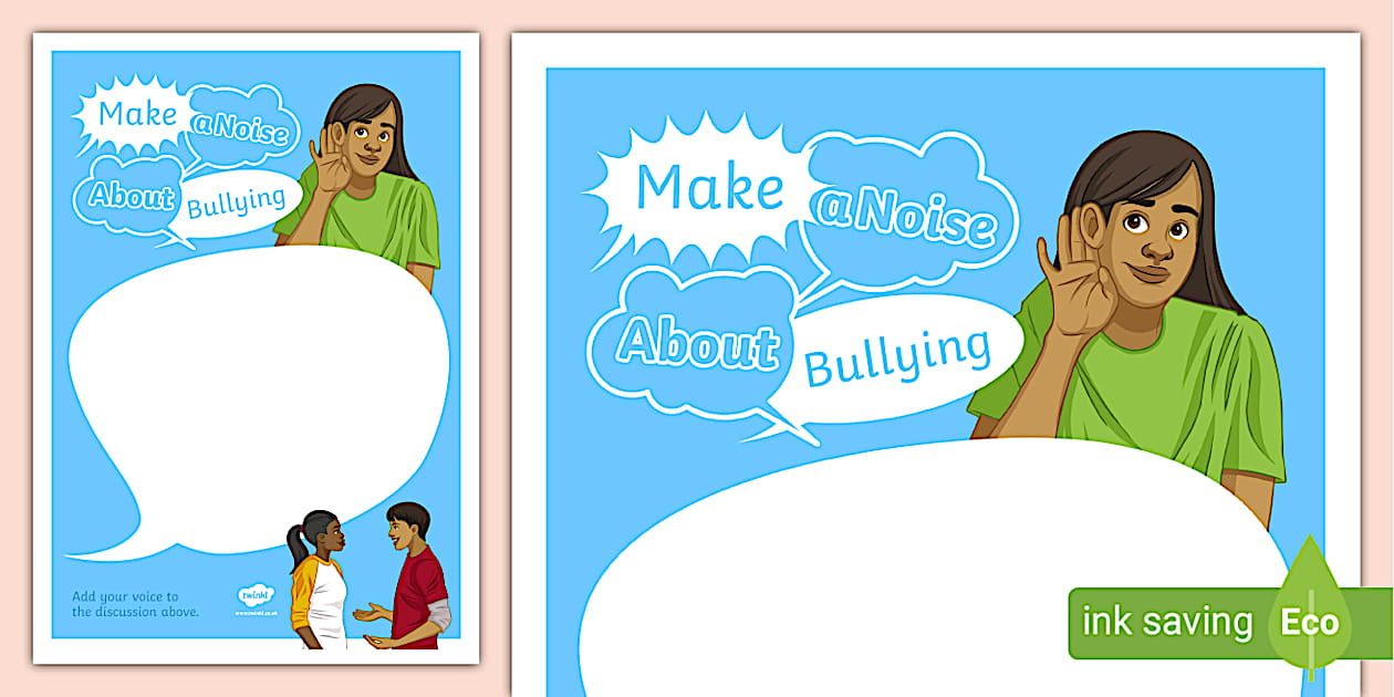 Anti-Bullying Week: Make a Noise about Bullying Speech Bubbles