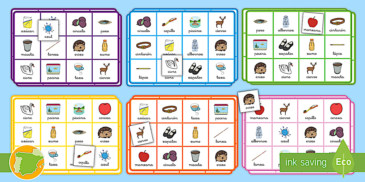 Bingo: La letra Z y la C Bingo (Hecho por educadores)