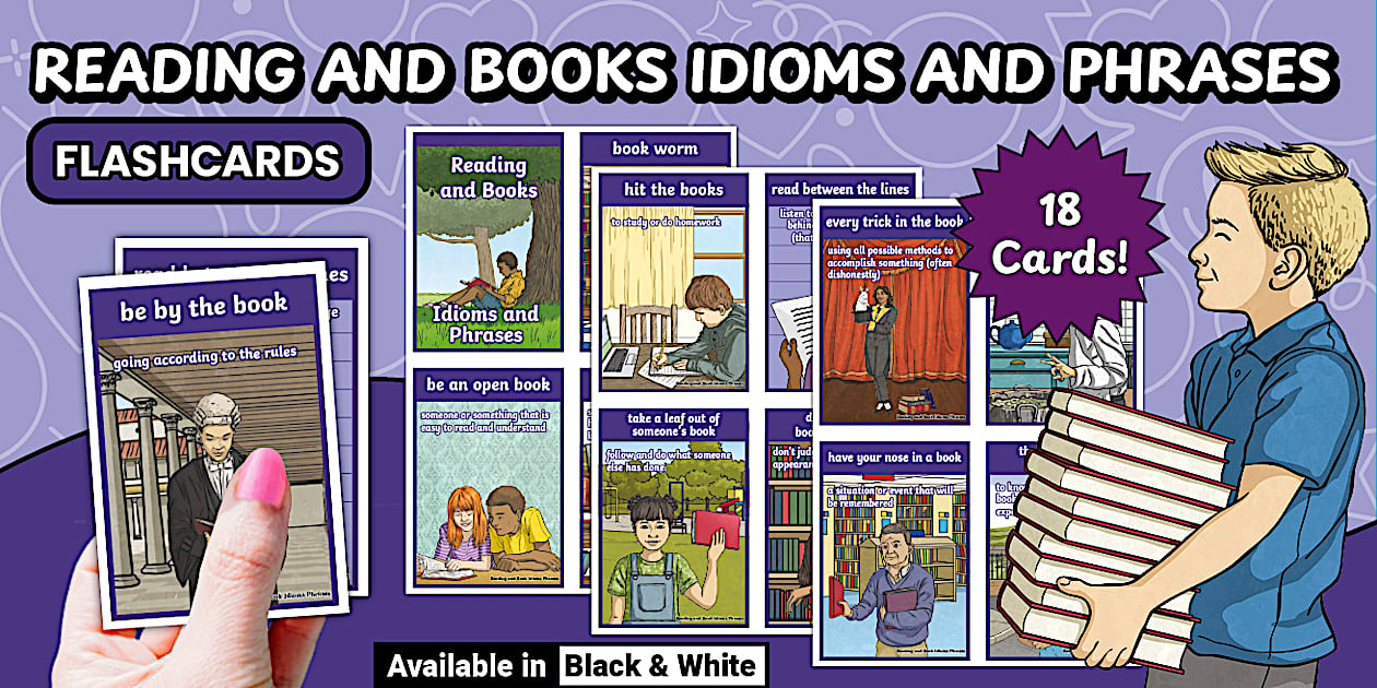 IP English Reading and Books Idioms Phrases Flashcards