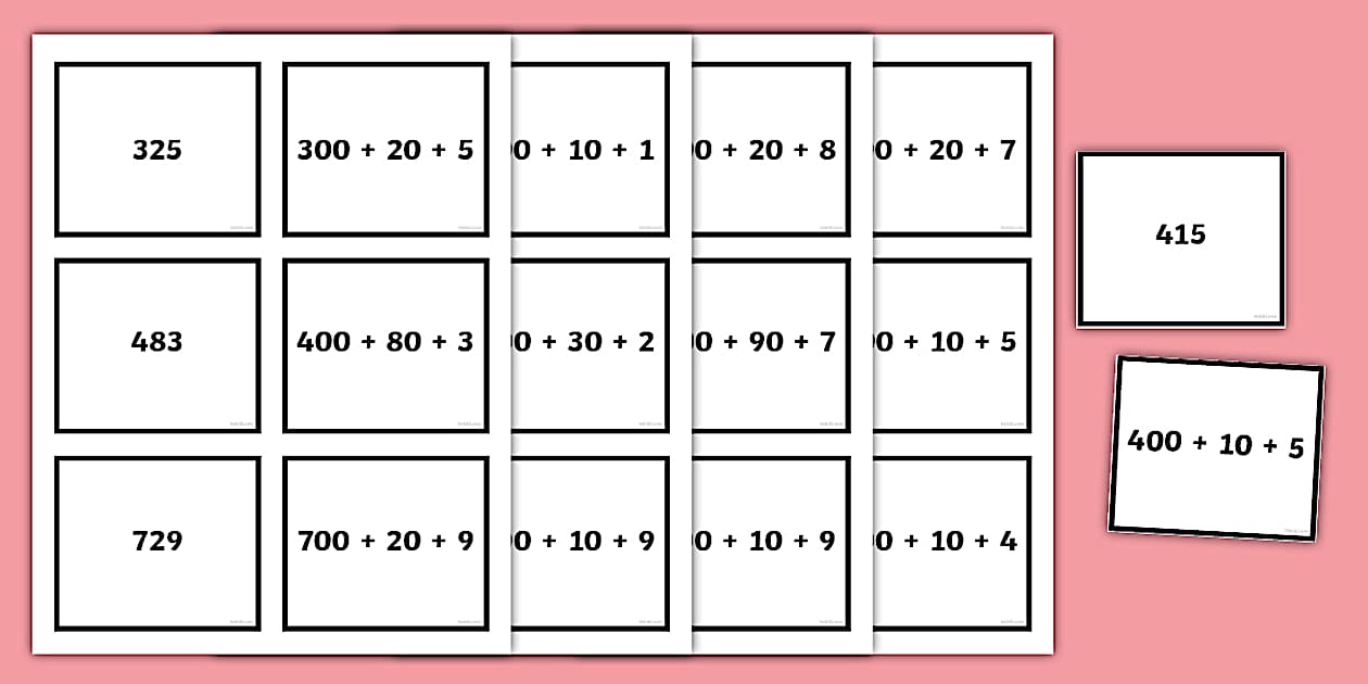 Place Value Memory Match Game for 3rd-5th Grade - Twinkl