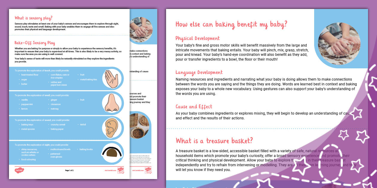 Baby Bake-Off Heuristic and Sensory Play (teacher made)