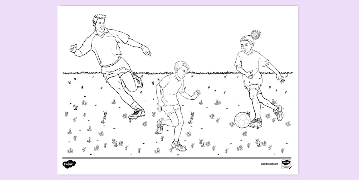 Realistic Football Colouring Page | Colouring Sheets