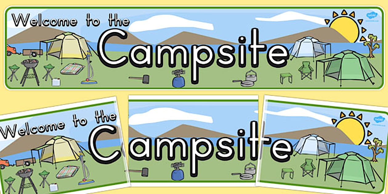 Australia Campsite Display Banner (teacher made) - Twinkl