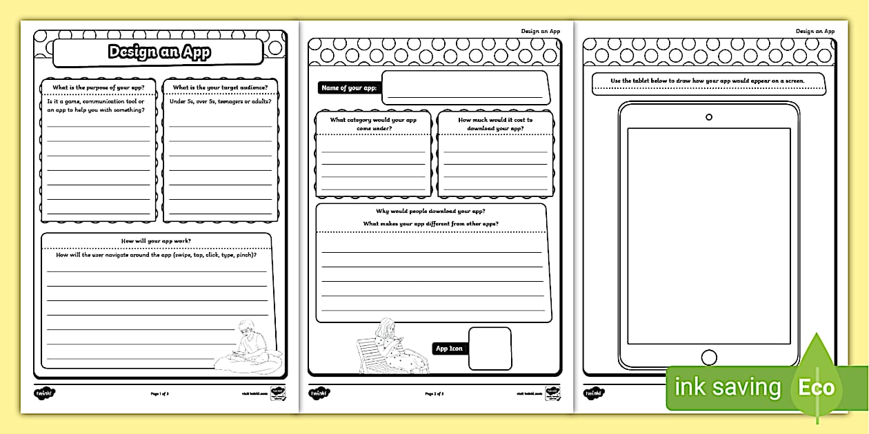Design an App - KS2 (teacher made) - Twinkl