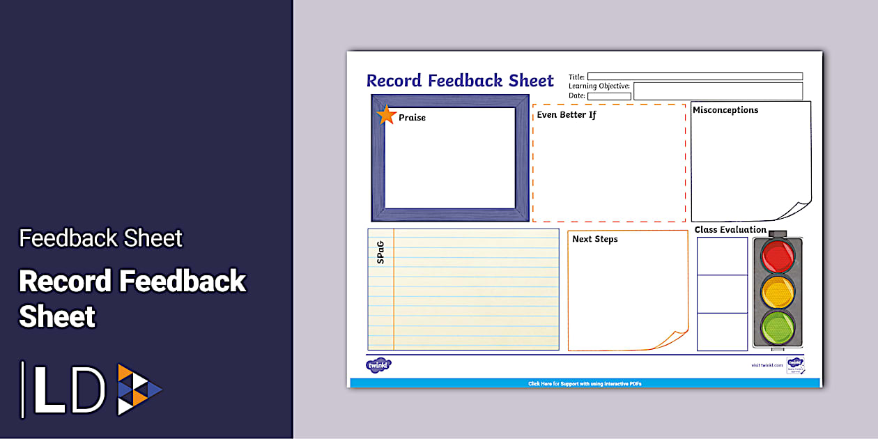 Whole-Class Feedback KS1 (Hecho por educadores) - Twinkl