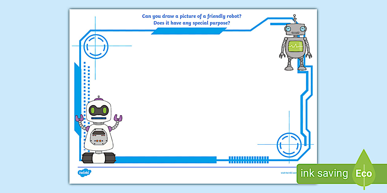 A Robot Drawing Prompt Activity | Twinkl | KS1 | Drawing