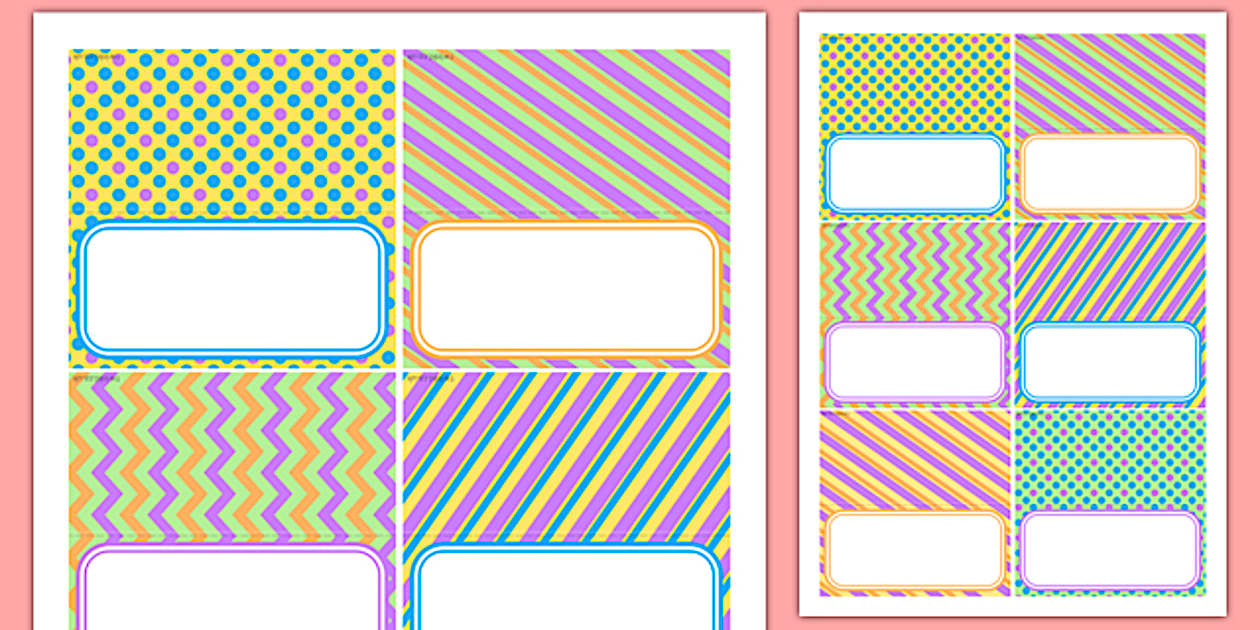2nd Birthday Party Editable Food Labels