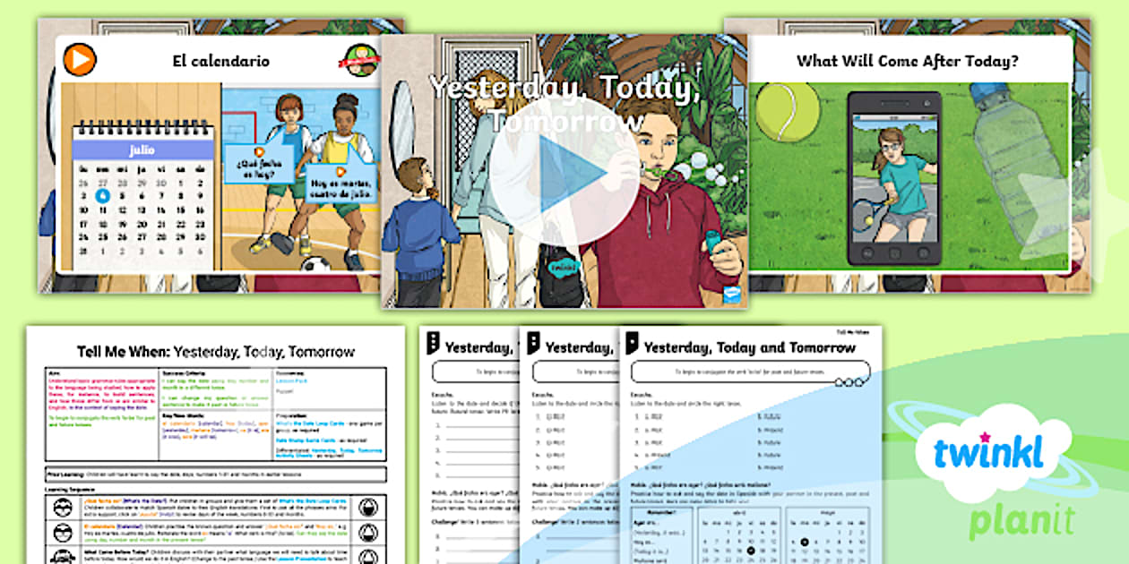 👉 PlanIt Year 3 Spanish Lesson: Past, Present and Future.