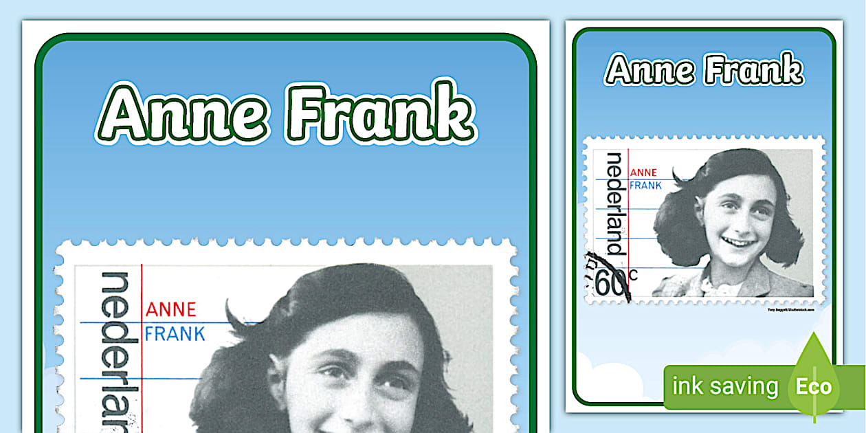 Anne Frank Display Poster (teacher made) - Twinkl