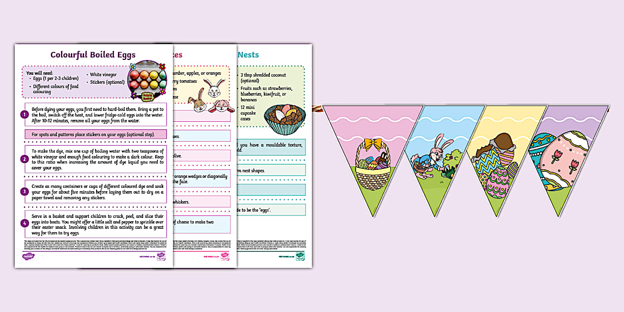 Easter Themed Recipes ECE (teacher made) - Twinkl