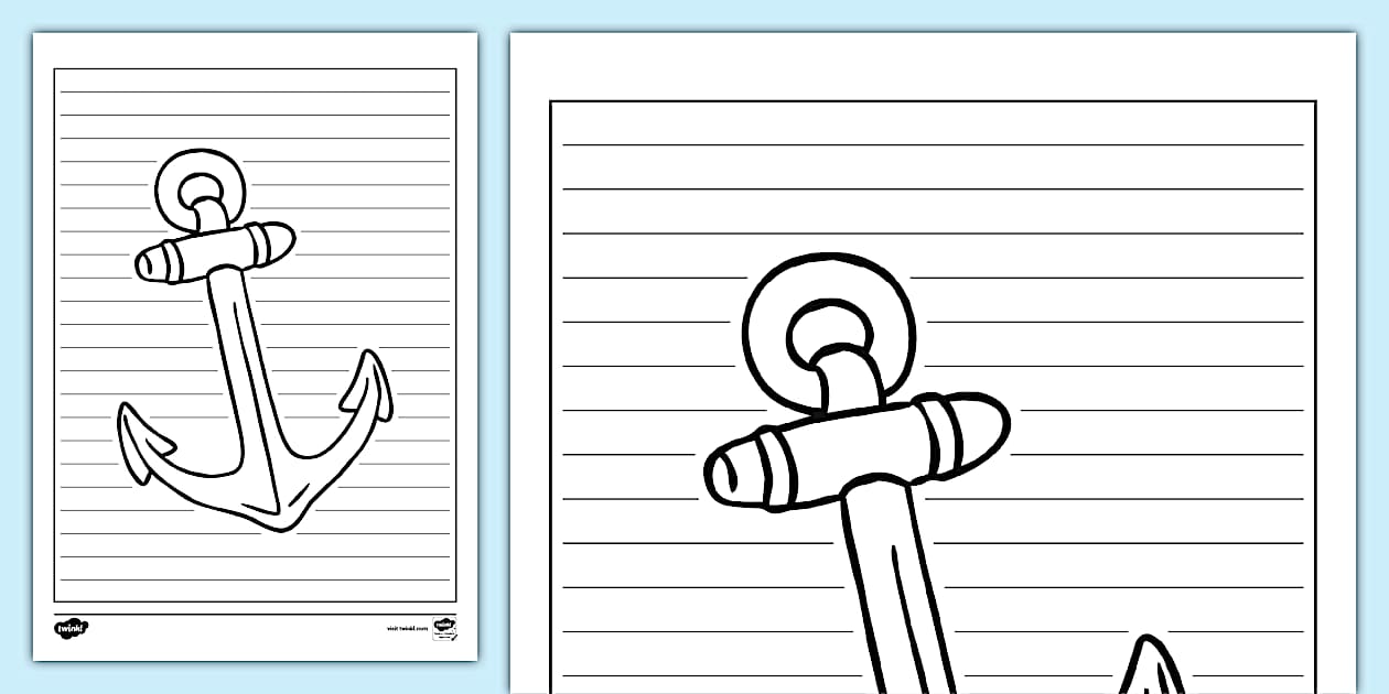 Anchor Writing Template - KS1 (teacher made) - Twinkl