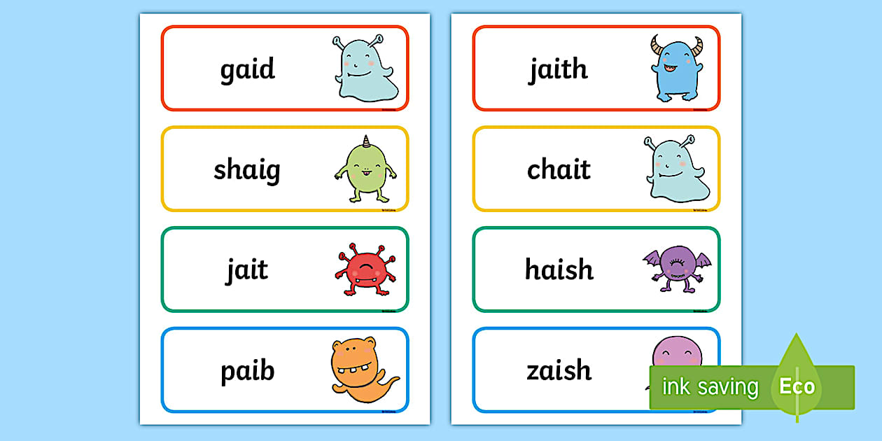 'ai' Alien Word Cards - Twinkl