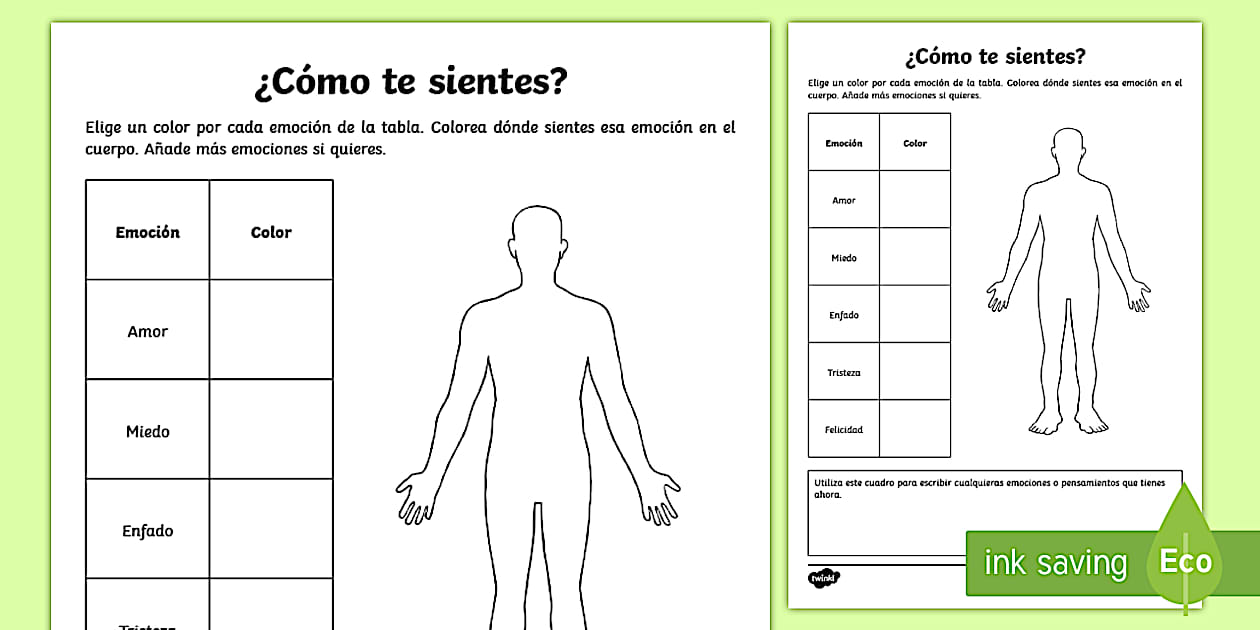 Ficha de actividad: ¿Cómo me siento? - Mindfulness