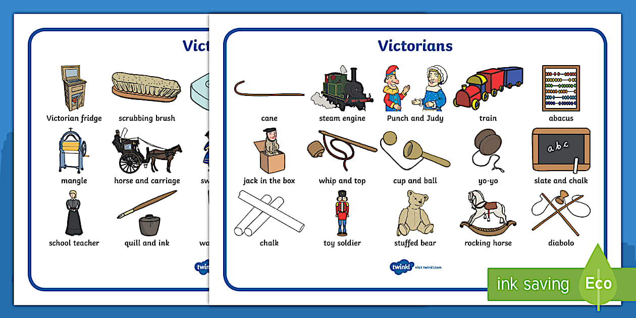 The Victorians Word Mat