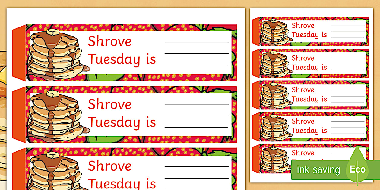 SA Shrove Tuesday Paper Chain (teacher made) - Twinkl