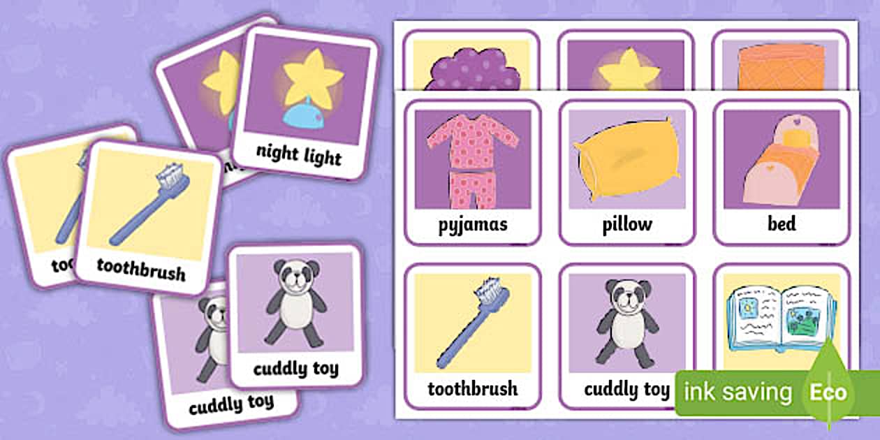 Bedtime Routine Matching Cards Game | Asha's Bedtime