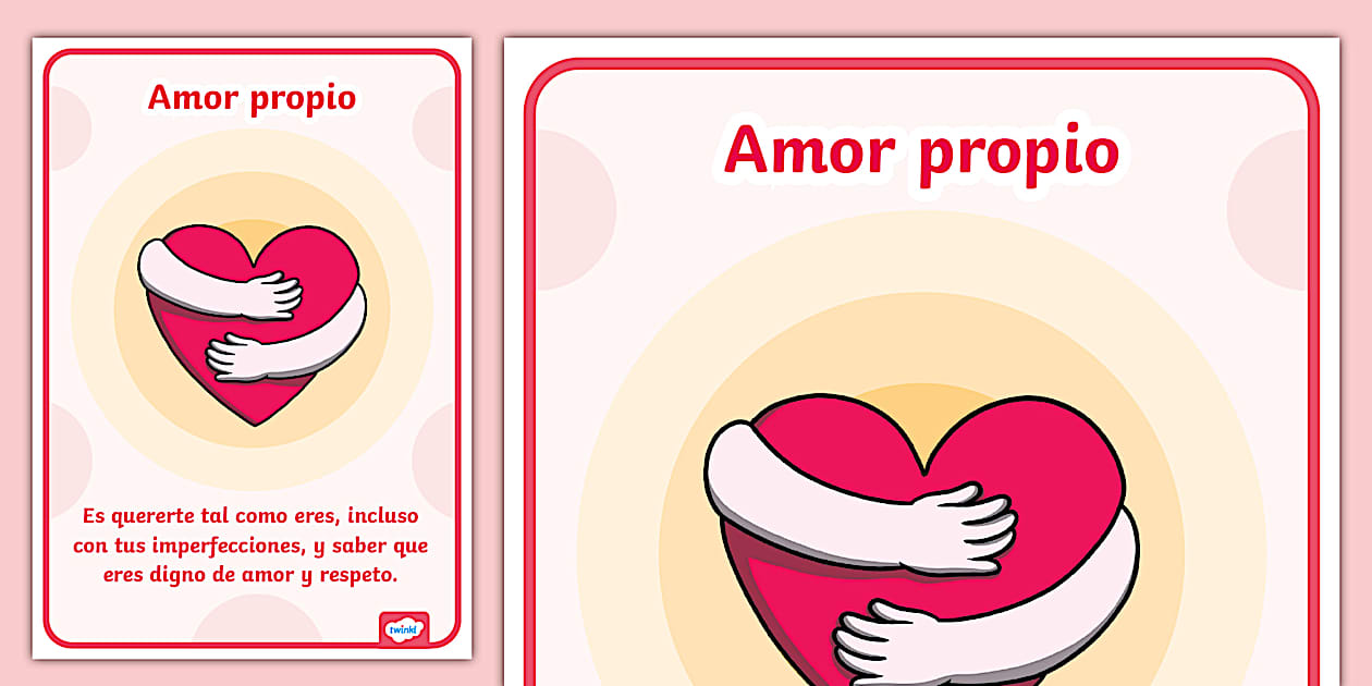 Afiche de amor propio | Recursos Educativos Twinkl - Twinkl