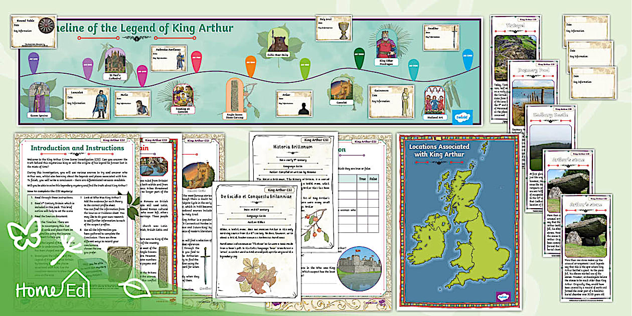 King Arthur CSI Investigation Pack (teacher made) - Twinkl