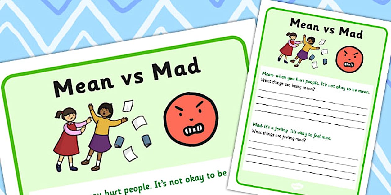 Mean vs Mad Worksheet (teacher made) - Twinkl
