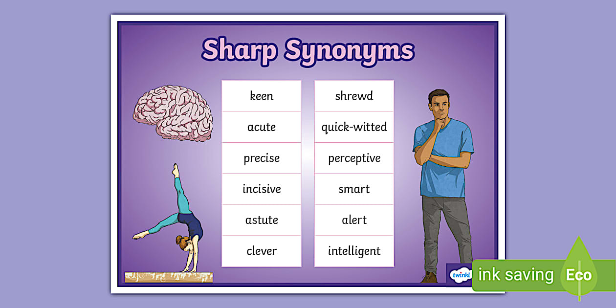 Sharp Synonyms Word Mat