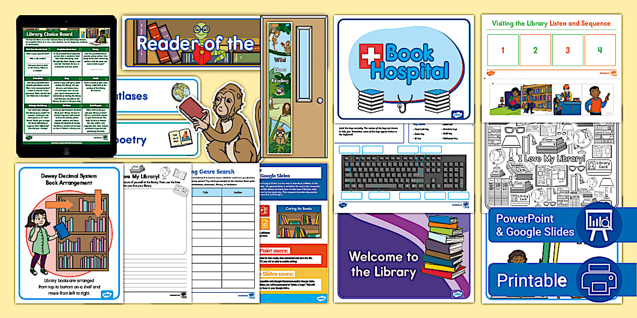 FREE Library & Media Center Teaching Resources Taster Pack