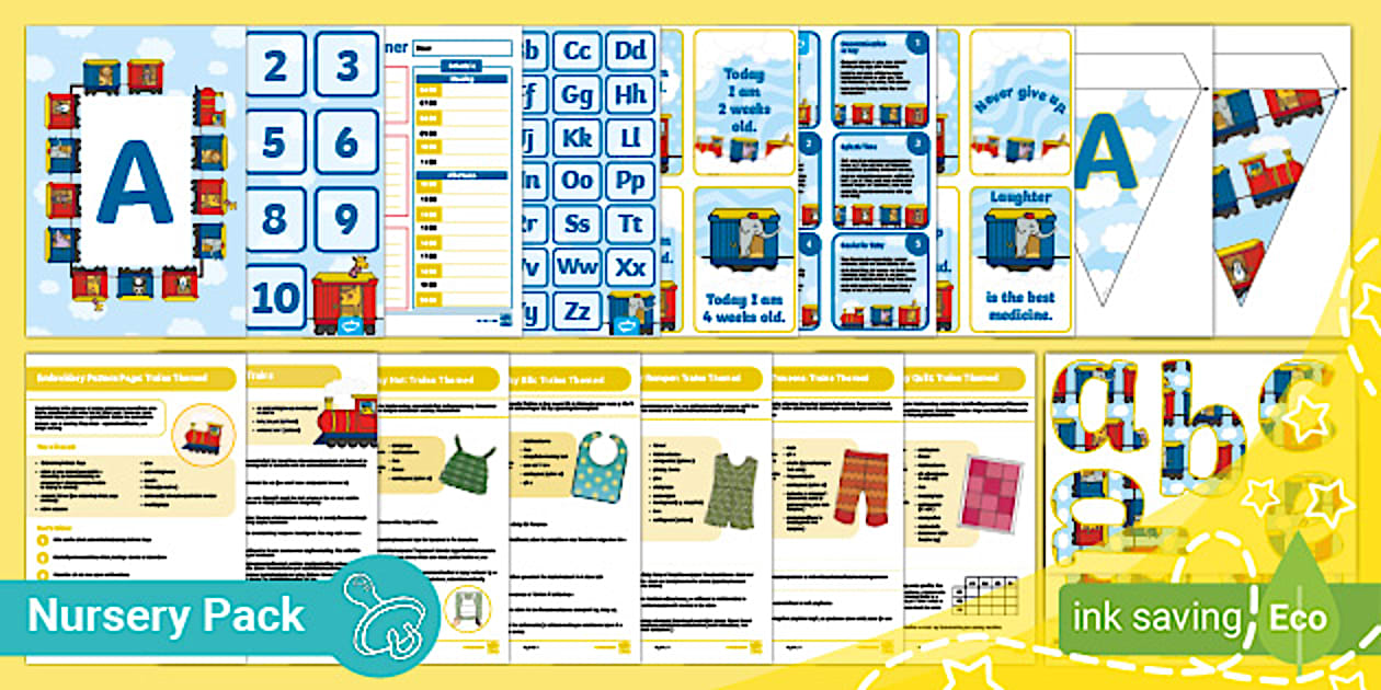 Trains Nursery Pack (teacher made) - Twinkl