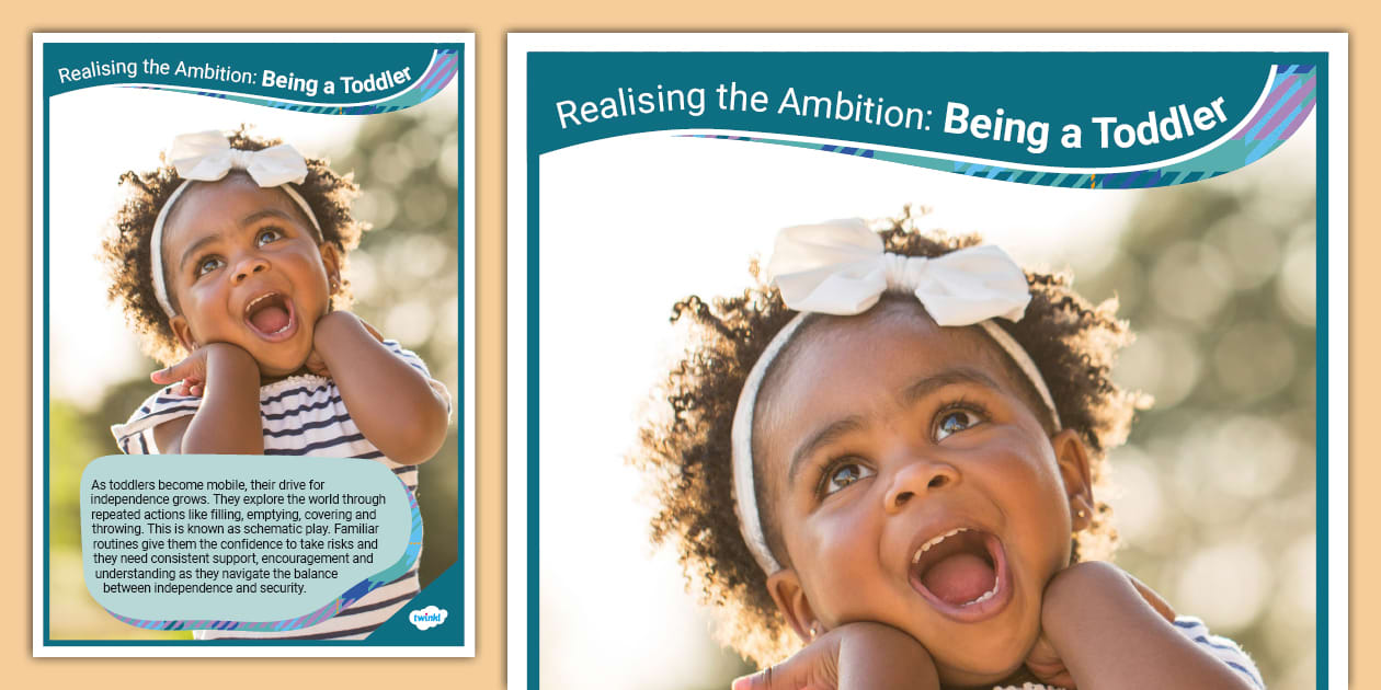 Realising the Ambition: Being a Toddler Display Poster