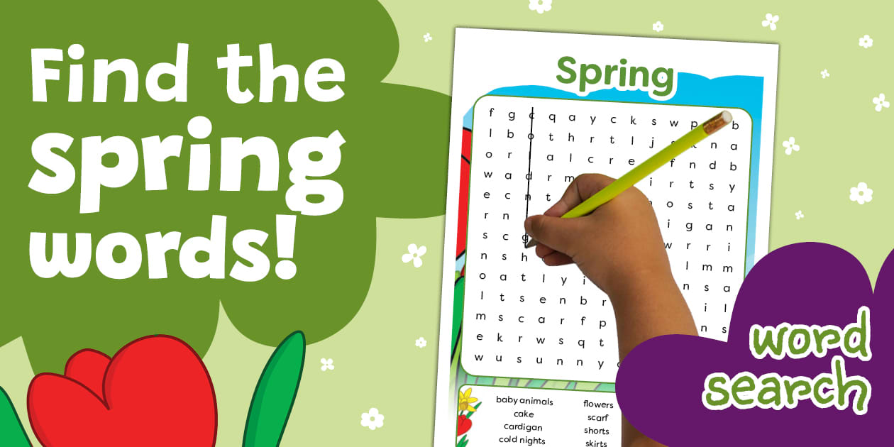 Let's Look at Spring Word Search